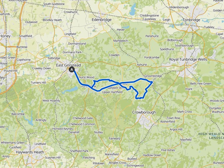 EG to Groombridge | bike Tour | Komoot